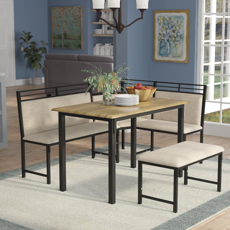 Red Barrel Studio Corner 3 Piece Dining Set Reviews Wayfair